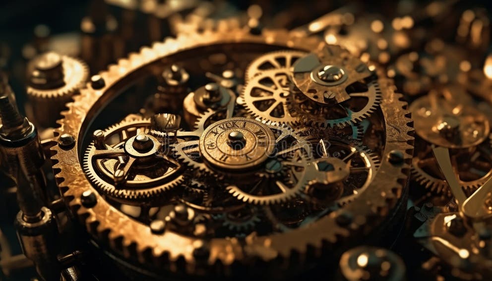 Clockworks Turning in Precise Motion, Teamwork Ensures Accuracy and ...