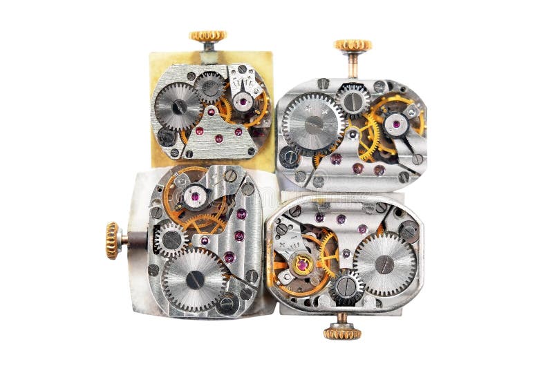 Clockworks on white stock photo. Image of mechanism - 133480214