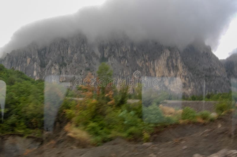 Clod Fog Over the Mountain Landscape Stock Photo - Image of scenics ...