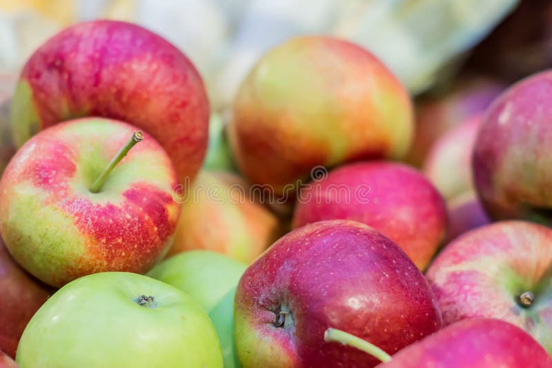 Clode Up Pf Red Ripe Apples Harvest Stock Photo - Image of thanksgiving ...