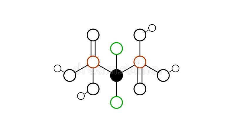 Clodronic Acid Molecule, Structural Chemical Formula, Ball-and-stick ...