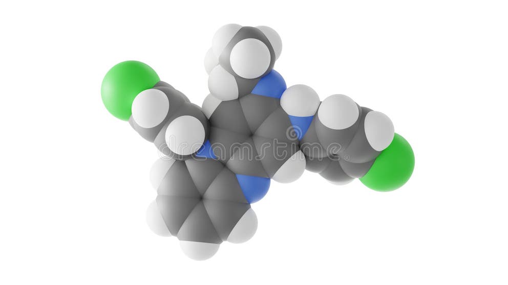 Clofazimine Molecule, Antimycobacterials, Molecular Structure, Isolated ...