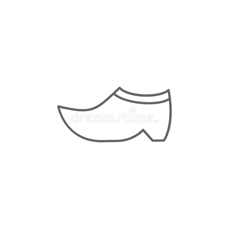 Clog, Holland Icon. Element of Holland Icon. Thin Line Icon for Website ...