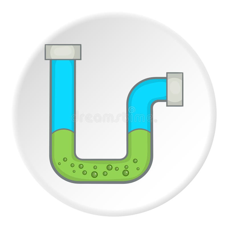 Clog in the Pipe Icon, Cartoon Style Stock Vector - Illustration of ...