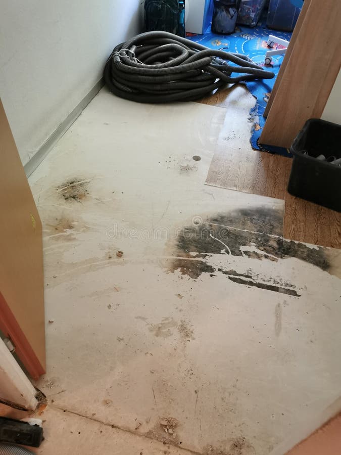 Clogged Sewage Drain Pipe, Causing a Damage Stock Image - Image of ...