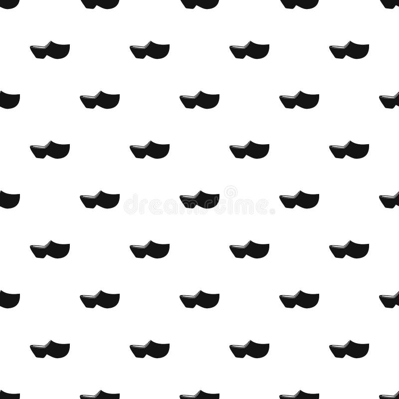 Clogs Pattern, Simple Style Stock Vector - Illustration of graphic ...