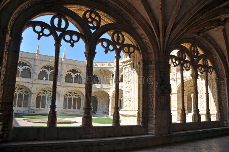 Cloistered courtyard stock image. Image of ancient, historical - 22438315