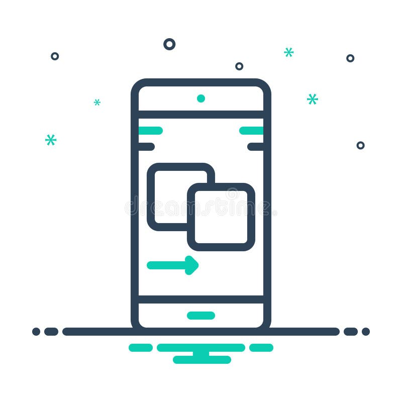 Mix Icon for Clone, Duplicate and Transfer Stock Vector - Illustration ...