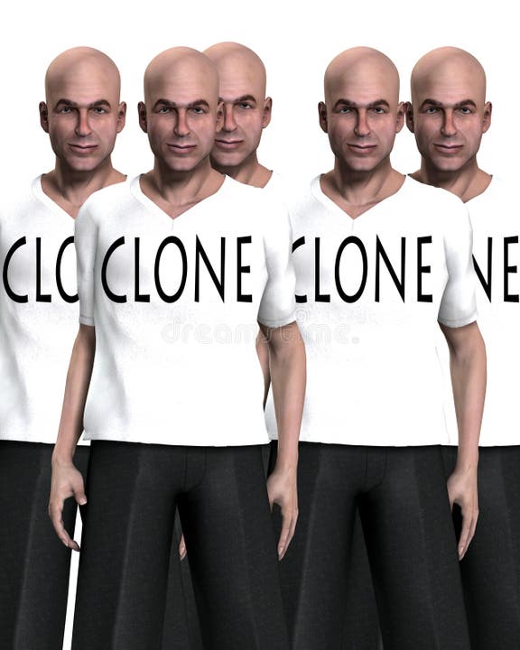 Cloned 35 stock illustration. Illustration of duplication - 3532059