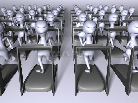 Clones running stock illustration. Illustration of person - 3790183