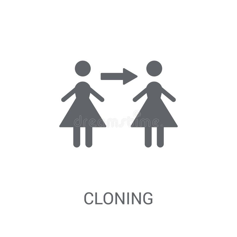 Cloning Icon. Trendy Cloning Logo Concept On White Background Fr Stock ...