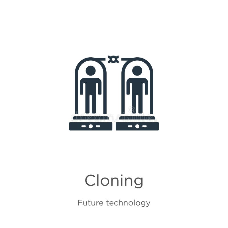 Cloning Icon Vector. Trendy Flat Cloning Icon from Future Technology ...
