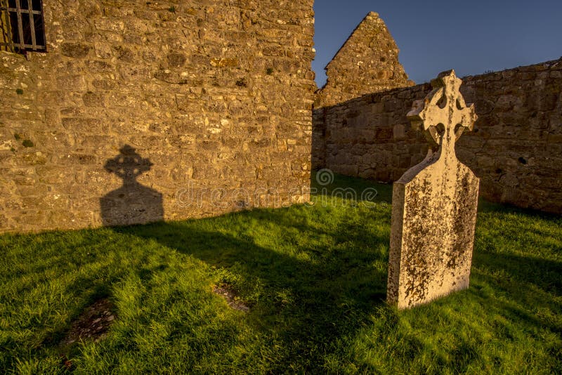 Clonmacnoise Monastery in Ireland Countryside Stock Image - Image of ...