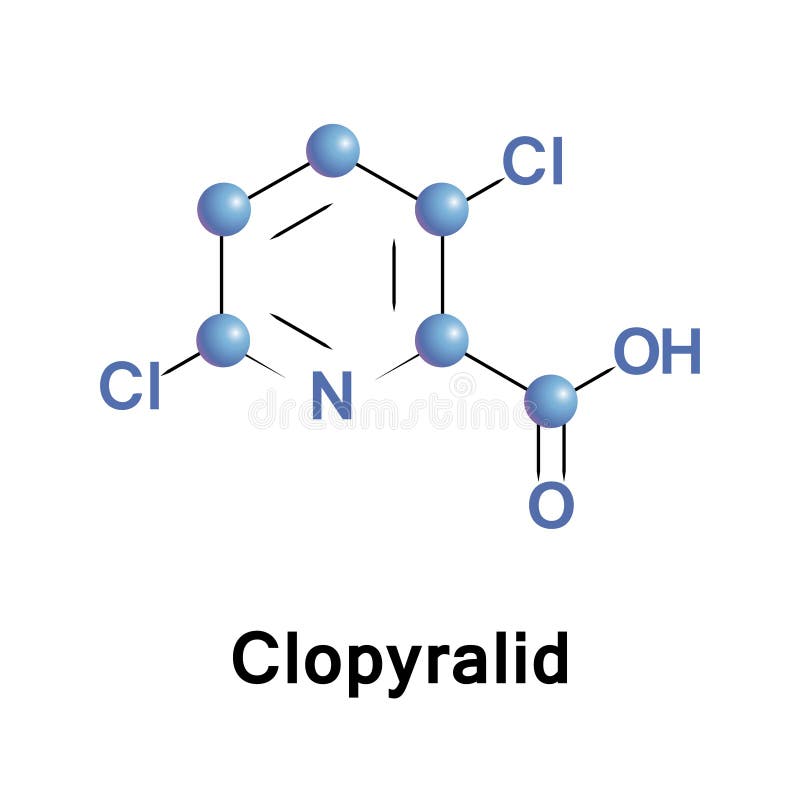 Clopyralid Es Un Herbicida Selectivo Ilustración del Vector ...