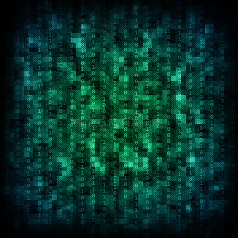 Clororful Matrix Background Stock Illustration - Illustration of ...