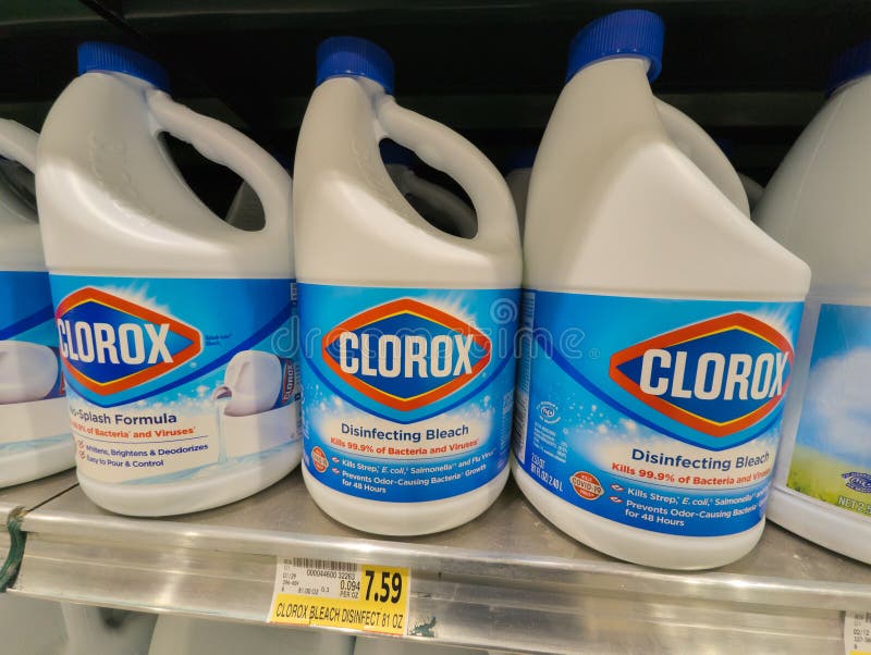 Clorox Bleach on Store Shelf Stock Photo - Image of produce, snack ...