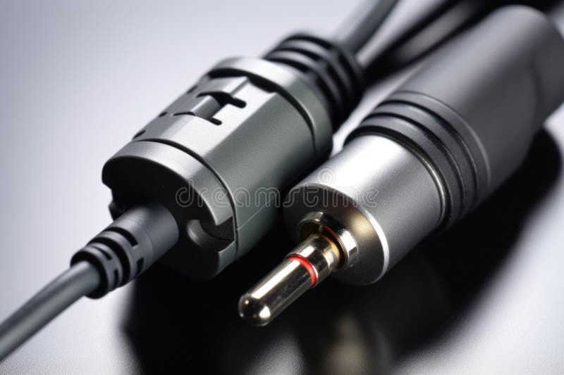 Close-angle of Microphone Audio Connector Stock Photo - Image of ...