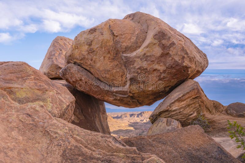 Big Balanced Rock stock photo. Image of rock, formation - 1597490