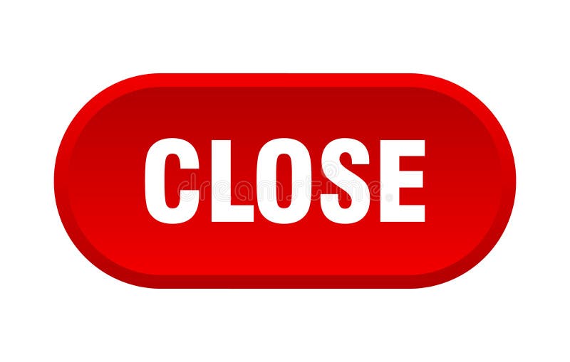 Close button stock vector. Illustration of close, sticker - 158485593