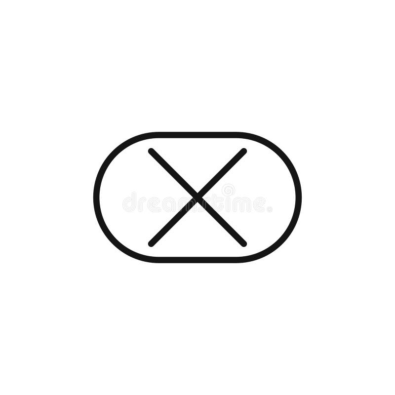 Close Button Icon Outline Collection in Black and on White Background ...