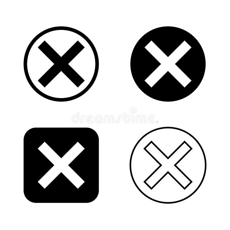 Close button icon stock vector. Illustration of business - 269639195