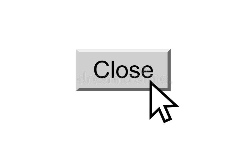 Close web button stock illustration. Illustration of icon - 179477516
