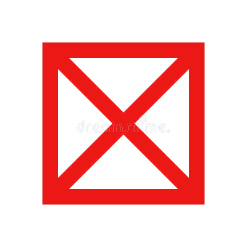 Close Button. Red Vector Icon with Cross Mark. Stock Vector ...