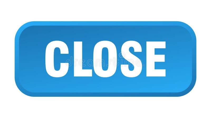 Close Button. Close Square Isolated Push Button Stock Vector ...