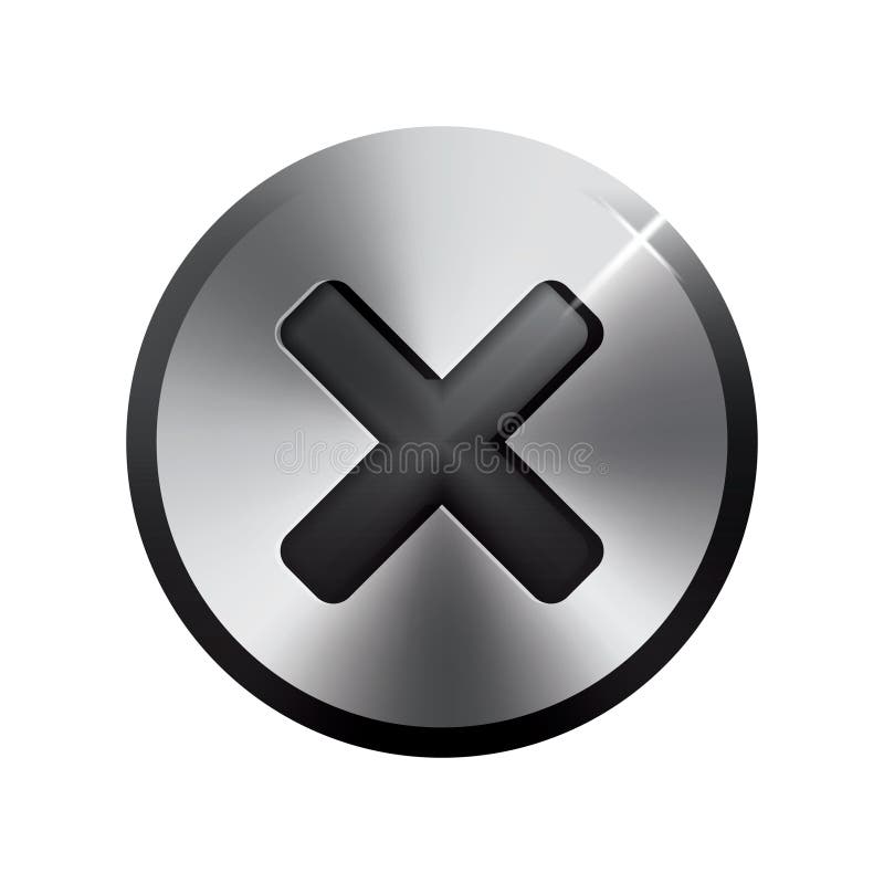 Close Button. Vector Illustration Decorative Design Stock Vector ...