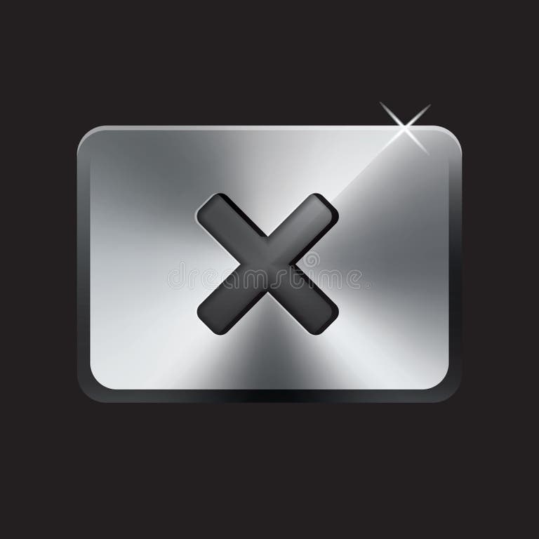 Close Button. Vector Illustration Decorative Design Stock Vector ...