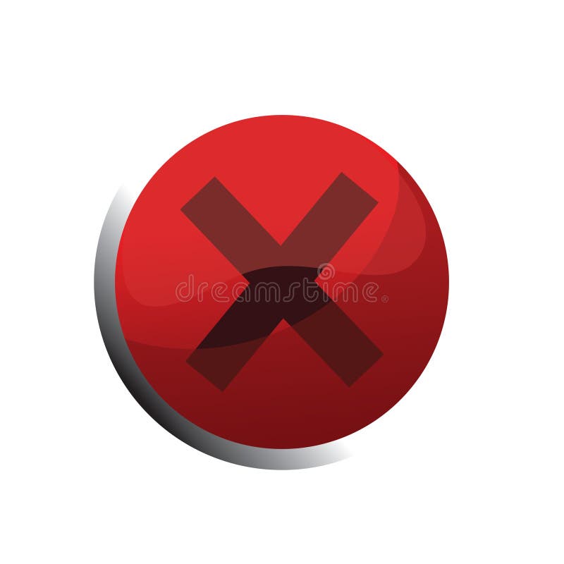 Close Button. Vector Illustration Decorative Design Stock Vector ...