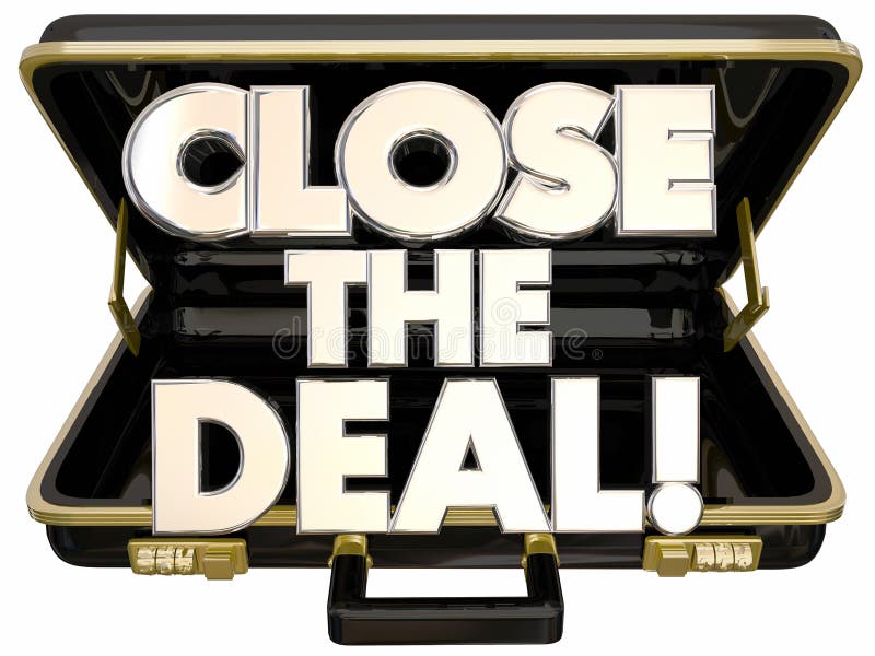 Close the Deal Briefcase Sales Success Stock Illustration ... Close the Deal Briefcase Sales Success Stock Illustration ...