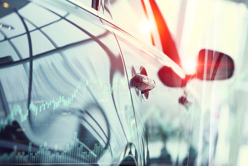 Close of Elegant Car . Mixed Media Stock Photo - Image of concepts ...