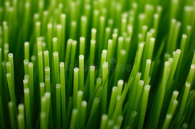 Close Examination: Individual Grass Fibers. Stock Illustration ...