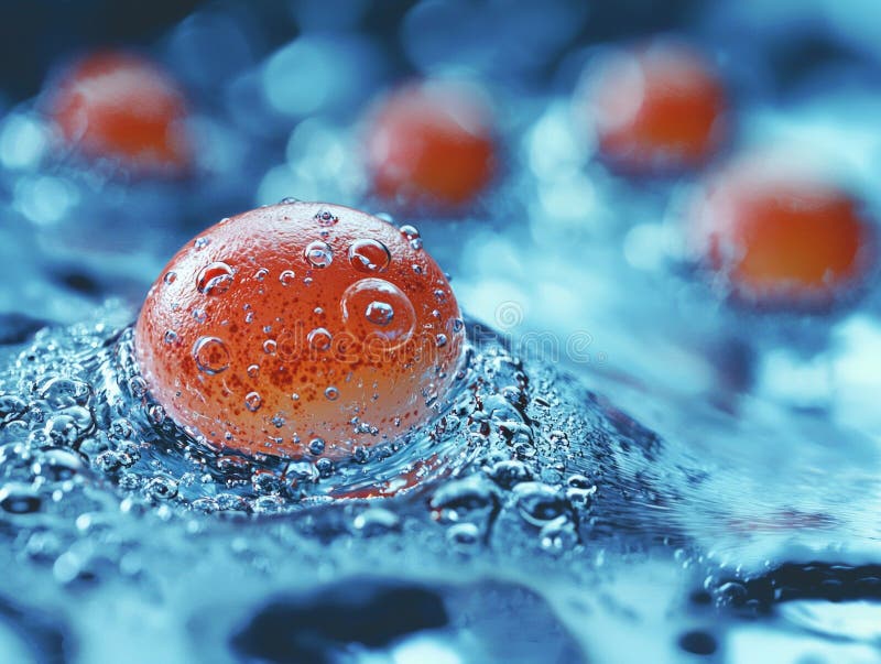 Close Examination Reveals Fertilized Egg Highlighted Microscope in ...