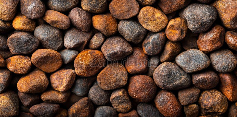 A Close Examination of a Stack of Rough, Textured, and Multi-Colored ...