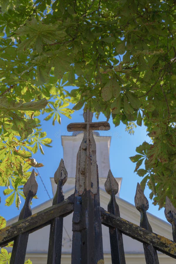 Close gate stock image. Image of fence, church, firewood - 232116747