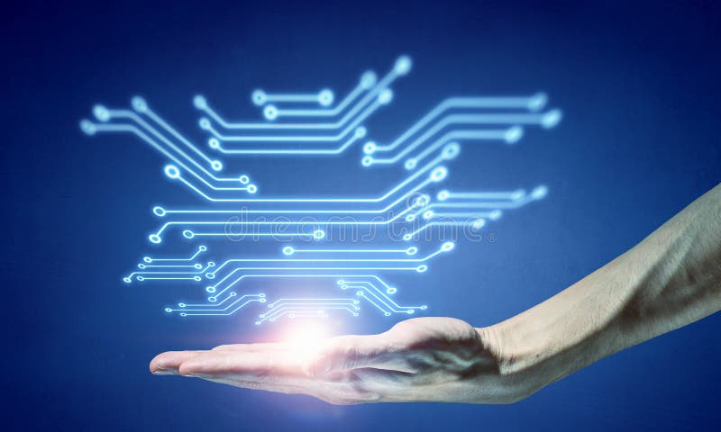 Integrating the Technologies Stock Image - Image of hitech, bionic ...