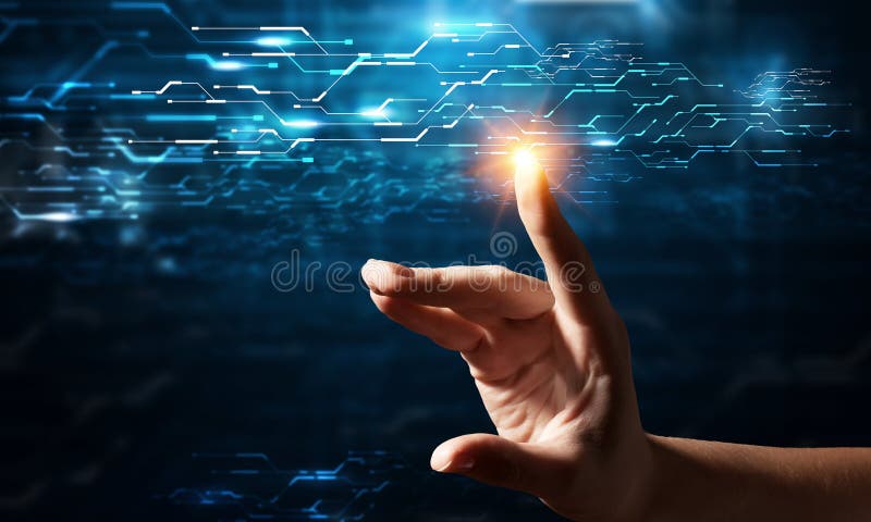 Creating the technology stock image. Image of screen - 121305595