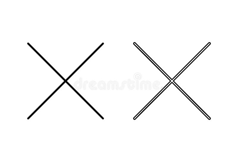 Close Icon . Delete Icon Vector. Cross Sign Stock Vector - Illustration ...