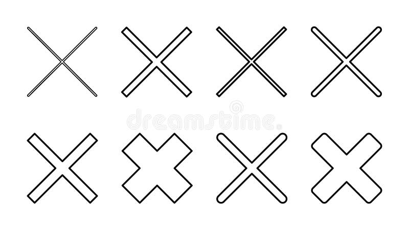 Close Icon . Delete Icon Vector. Cross Sign Stock Vector - Illustration ...