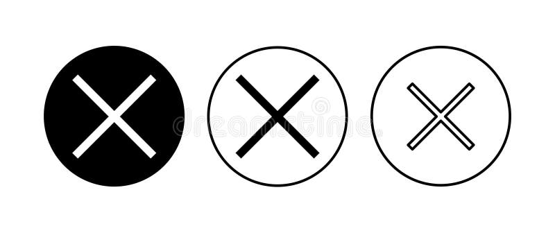 Close Icon . Delete Icon Vector. Cross Sign Stock Vector - Illustration ...