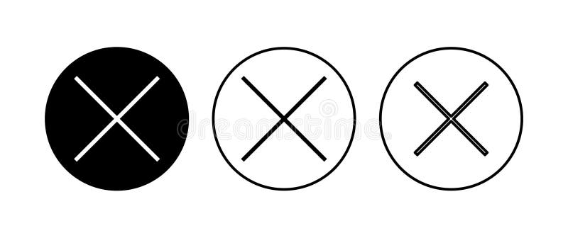Close Icon . Delete Icon Vector. Cross Sign Stock Vector - Illustration ...