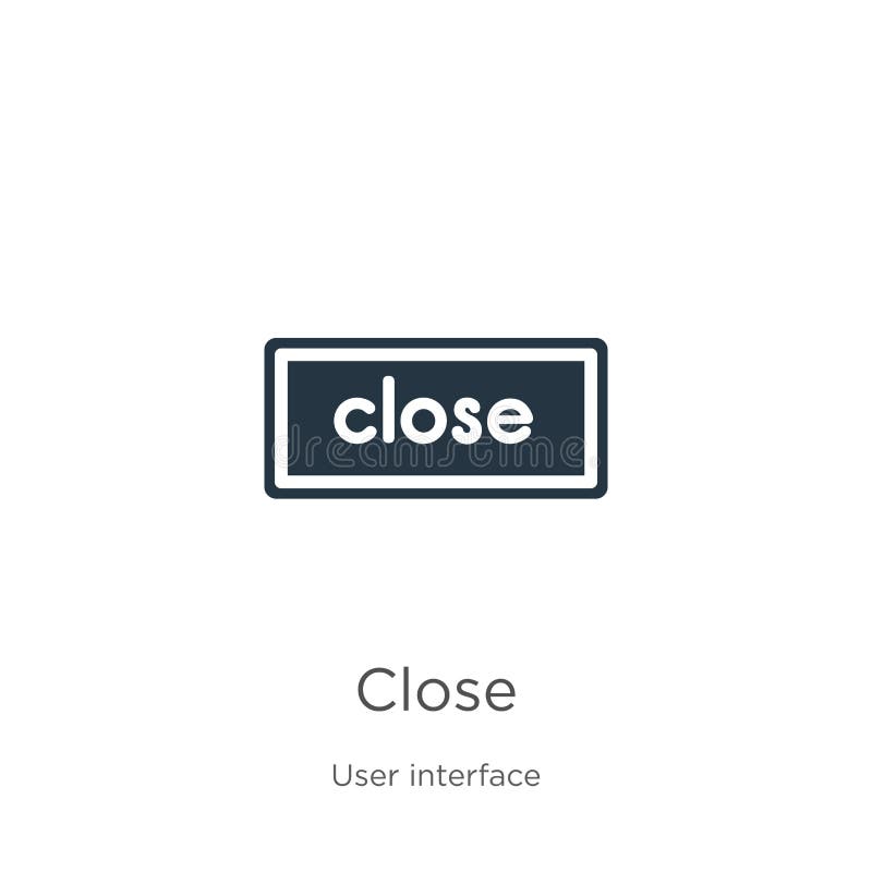 Close Icon Vector. Trendy Flat Close Icon from User Interface ...