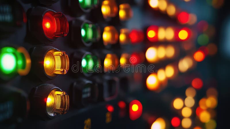 Close indicator lights stock illustration. Illustration of indicator ...