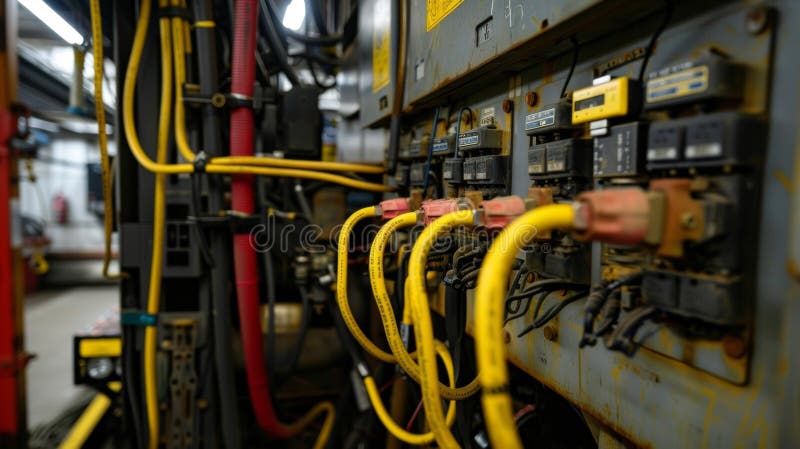 Close Inspection of the Generators Wiring System Shows a Complex ...
