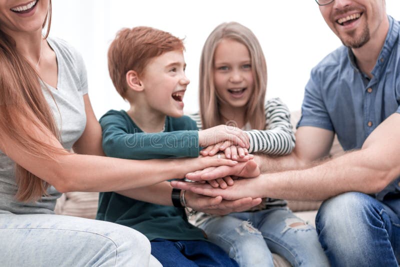 Close-knit Family Showing Their Unity Stock Photo - Image of parents ...