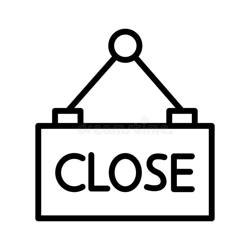 Close Label Vector Icon Which Can Easily Modify or Edit Stock Vector ...