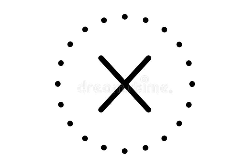 Close 2 Line Icon Error App Symbol Black X Web Sign Stock Illustration ...
