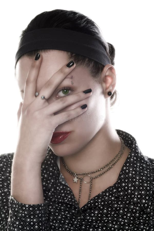 Close look stock photo. Image of woman, girl, ring, head - 894660